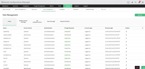 Creating Users V12 Network Configuration Manager Help