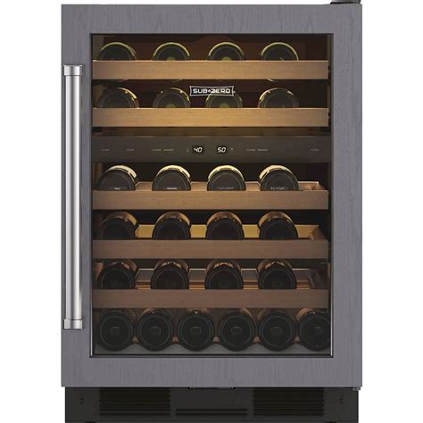 Sub Zero 46 Bottle Built In Dual Zone Wine Cooler Custom Panel Ready Uw