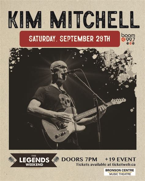 Kim Mitchell The Bronson Music Theatre