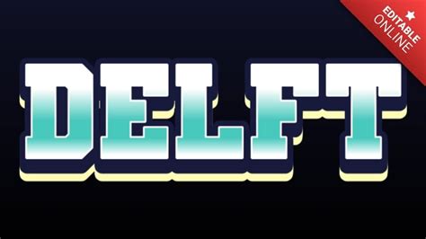 Delft Mummy 3d Text Effect Generator