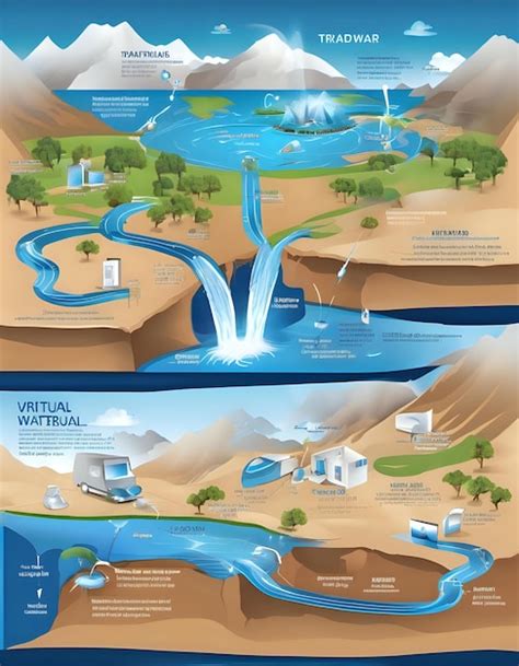 Premium Ai Image A Diagram Explaining The Concept Of Virtual Water And Its Impact On Trade