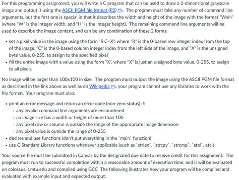 solved for this programming assignment you will write a c