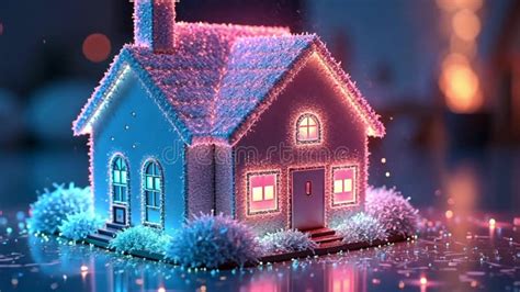 Smart Home Automation System Concept With Innovative Technology And Network Stock Footage
