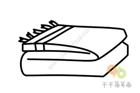 小毛毯简笔画图片大全毛毯怎么画简笔画 伤感说说吧