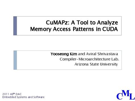 cu mapz a tool to analyze memory access