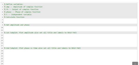 Solved Plotting On Amplitude And Phase Of Complex Function O