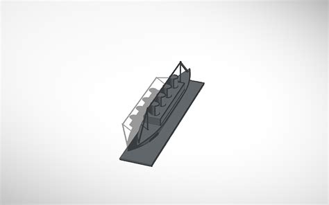 3d Design Titanic Tinkercad