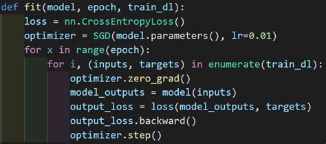 Training The Model Pytorch Lesson