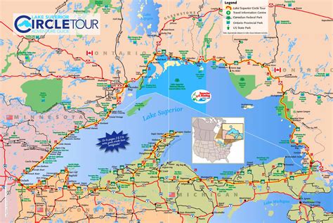 Lake Superior Tourist Map