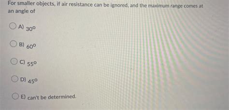 Solved For The Type 1 Projectile Motion As Shown The