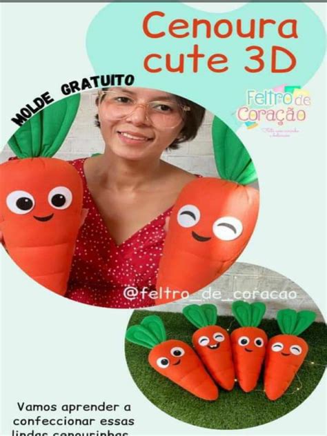 Cenoura Cute 3d Pdf