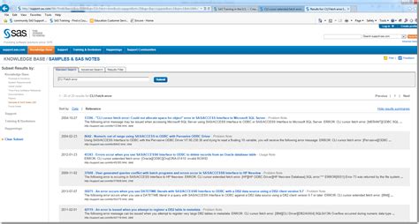 Cli Cursor Extended Fetch Error Explaination Required Sas Support Communities