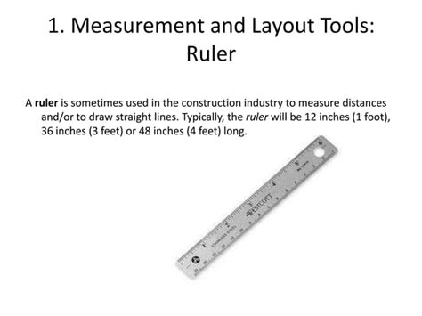 Measurement And Layout Tools Revised PPT