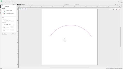 how to draw an arc in vectric software creating vectors v12