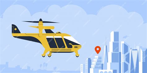 Premium Vector Air Taxi Drone Passenger Quadcopter Flying Vehicle