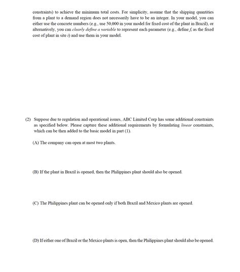 solved question 1 network design optimization [20 points]
