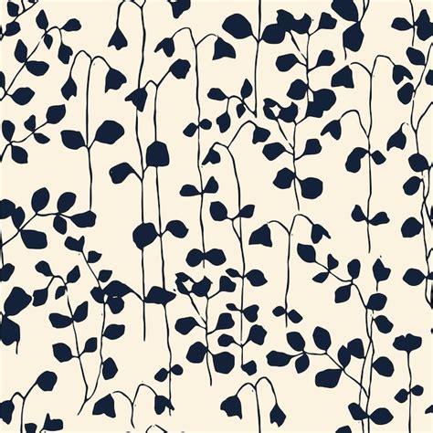 Premium Vector Vector Flower And Leaf Illustration Seamless Repeat