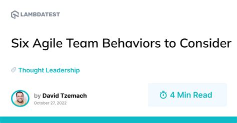 Six Agile Team Behaviors To Consider Lambdatest Six Agile Team Behaviors To Consider Lambdatest