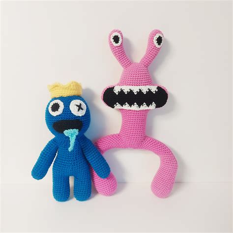 No26 로블록스 레인보우 프렌즈 핑크 인형 코바늘 무료 도안roblox Rainbow Friends Pink Doll Crochet Needle Free Pattern