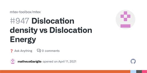 dislocation density vs dislocation energy · mtex toolbox mtex