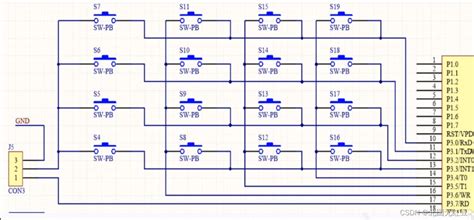 【stc15单片机】独立按键显示二进制 可以输出二进制的键盘 csdn博客
