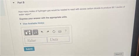 solved how many moles of hydrogen gas would be needed to