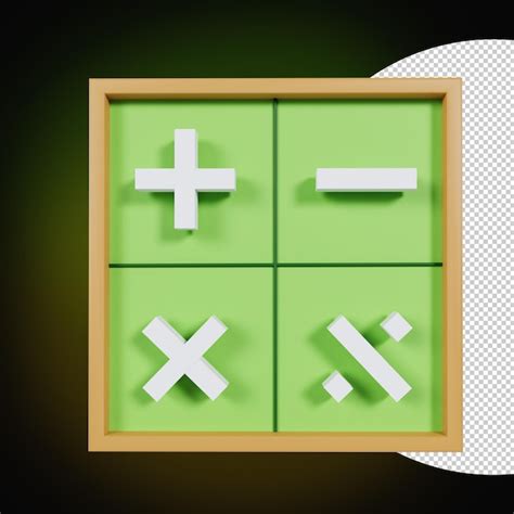 Premium Psd 3d Math Symbol Illustration Premium Psd