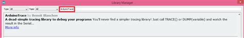 Arduino Ide Installing The Arduinotrace Library Techtutorialsx