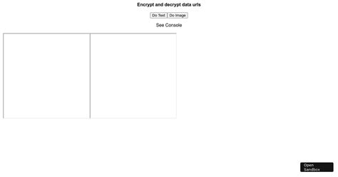 Encrypt And Decrypt Data Urls Codesandbox