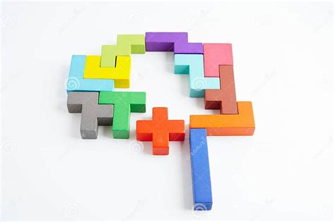 Logical Thinking And Problem Solving Problem Solution Creative Business Concept Wooden Puzzle