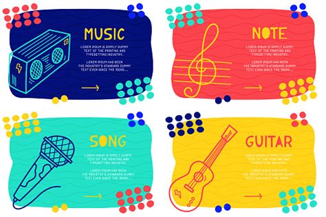 다른 요소 텍스트 블록과 낙서 식물 선인장 꽃 잎 아이콘으로 추상 방문 페이지 패턴을 설정 합니다 벡터 재미 배경 0명에 대한 스톡 벡터 아트 및 기타 이미지 Istock