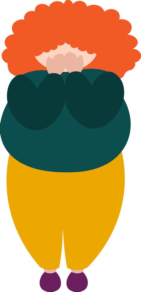 A Fat Redhead Woman Is Crying In Color Vector Art At Vecteezy
