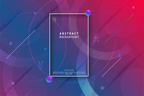 Premium Vector Colorful Gradient Geometric Abstract Background