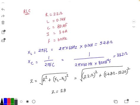 Solved A Series Rlc Circuit Consists Of A 220 Resistor 0 14 H