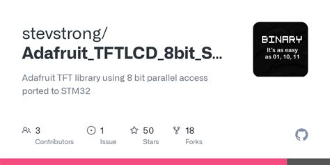 Github Stevstrongadafruittftlcd8bitstm32 Adafruit Tft Library Using 8 Bit Parallel Access