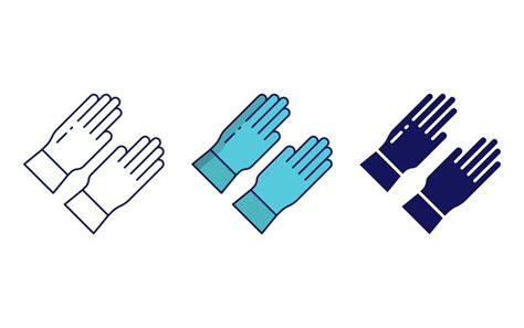 Premium Vector Rubber Gloves Vector Icon