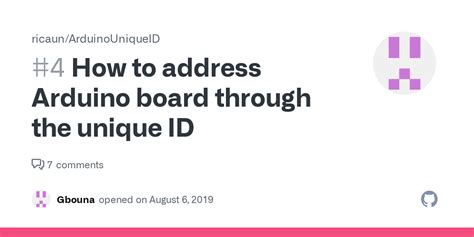 How To Address Arduino Board Through The Unique ID Issue Ricaun ArduinoUniqueID GitHub