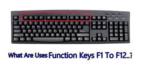 technology tips and tricks what are the f1 through f12 keys