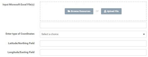 Two User Parameters Let The User Specify The Columns Containing X And Y