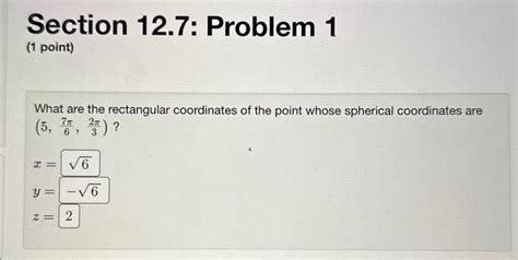 solved section 12 7 problem 2 1 point what are the