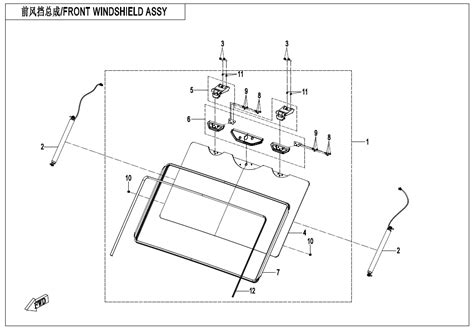 Front Windshield Assy F80 1 V3 2026 Utv