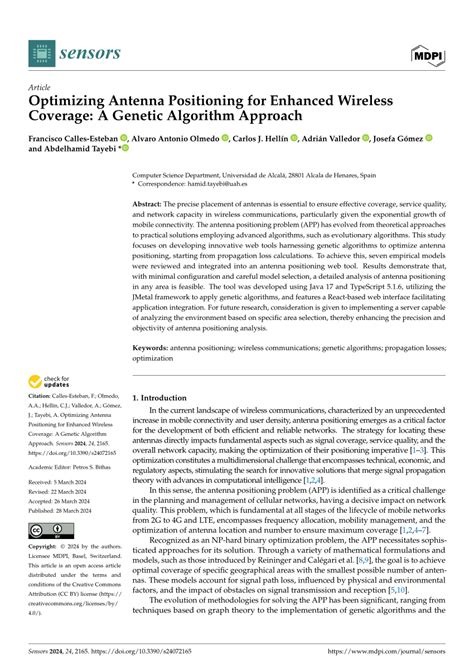 pdf optimizing antenna positioning for enhanced wireless coverage a