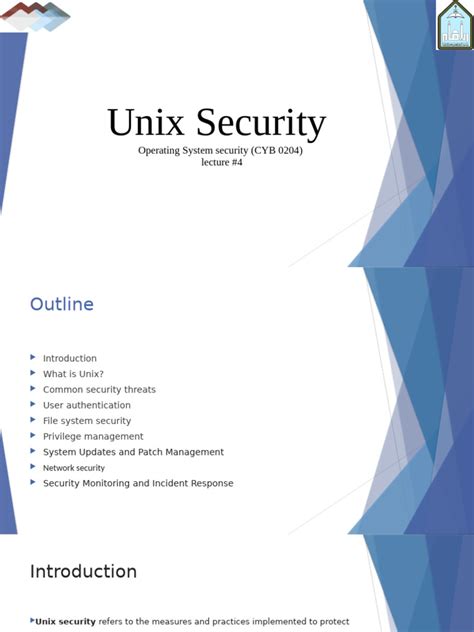 Lecture4 Unix Security Pdf Security Computer Security