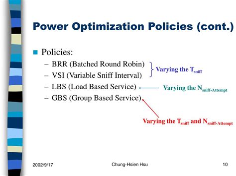Ppt Mac Scheduling Policies For Power Optimization In Bluetooth A
