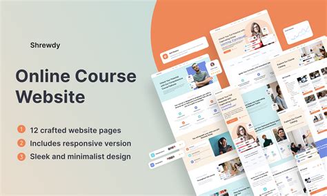 Shrewdy - Online Course Website - Omnicreativora | Figma