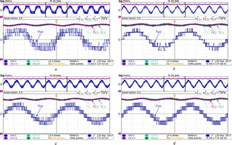 Experimental Waveforms Of Total Ac‐side Voltage And Dc‐link Voltages Of
