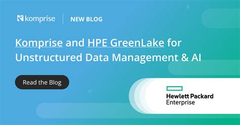 Komprise HPE GreenLake Smart Data Management Tiering