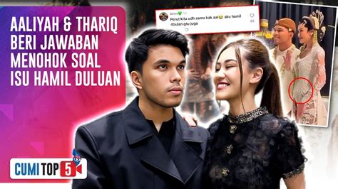 VIDEO Reaksi Aaliyah Massaid Dituduh Hamil Sebelum Dinikahi Thariq Halilintar, Anak Reza ...