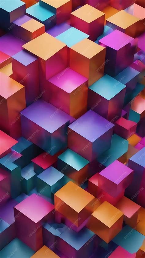 Premium Photo Abstract 3d Render Background With Geometric Shapes Modern Graphic Design