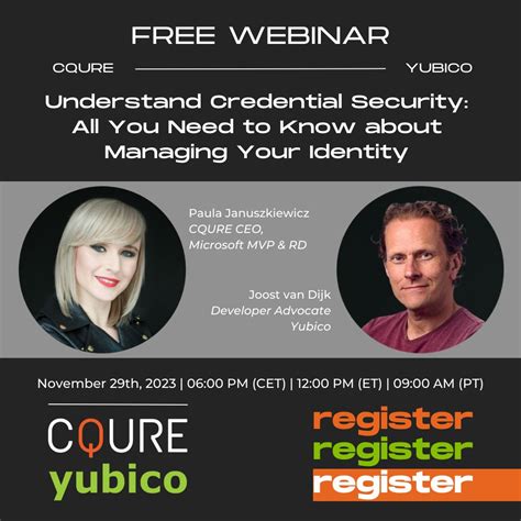 Cqure Academy On Linkedin Live Webinar Understand Credential Security